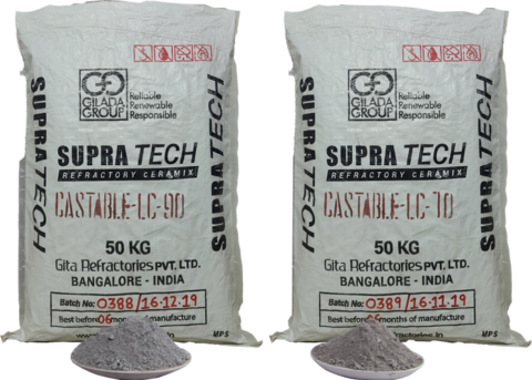 Low and Special Cement Castables | Gita Refractories